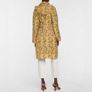 Frame Denim | Jackets & Coats | Frame Python Print Trench Coat Jacket ...